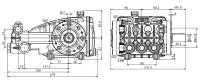 China FLOWMONSTER ST-N High Pressure Triplex Plunger Pump 19-23LPM 50-350Bar 7.5-15KW for sale