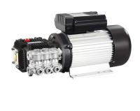 China POWERJET LM-BM-DS High pressure mist fog machine brass plunger pump motor unit 100bar 1L/min for sale