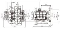 China FLOWMONSTER BM-F5 high pressure triplex plunger pump driven by hydraulic motor 11-15.5LPM 150-250Bar for sale