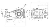 China FLOWMONSTER STG High Pressure Triplex Plunger Pump 40LPM 70-100Bar 5.5-8KW for sale