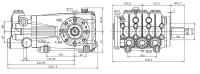 China FLOWMONSTER DS series High Pressure Triplex Plunger Pump 12-72LPM 100-500Bar/1450-5075Psi for sale