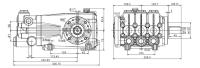 China FLOWMONSTER DS series High Pressure Triplex Plunger Pump 12-72LPM 100-500Bar/1450-5075Psi for sale
