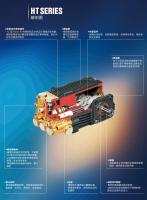 China FLOWMONSTER HT-N High Pressure Hot Temperature water Pump 11-30LPM 100-160BAR/1450-2320PSI for sale