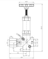 China FLOWGUARD unloader valve with by-pass VK200 pressure regulator 0-170Bar 200L/min for sale