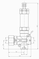 China FLOWGUARD unloader valve with by-pass VB200 pressure regulator 0-200Bar 200L/min for sale