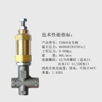 China FLOWGUARD unloader valve with by-pass VS660 pressure regulator 0-660Bar 60L/min for sale