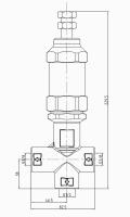 China FLOWGUARD unloader valve with by-pass VS660 pressure regulator 0-660Bar 60L/min for sale
