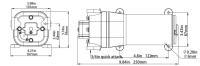 China FLOWMASTER KDP-40B 24V DC Electric Diaphragm Pump 4.5GPM 2.8bar for sale