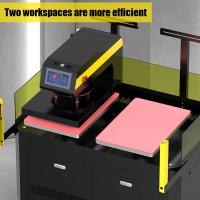 China Two-station infrared positioning fully automatic DTF film heat transfer machine for sale