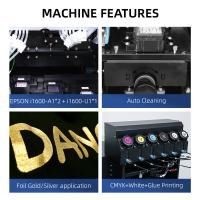 China Three EPSON i1600 print heads 30cm gold foil silver DTF printer for sale