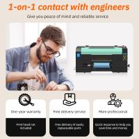 China A3 UV DTF Printer UV Sticker Printer PET Film Transfer Printing Machine for Glass for sale