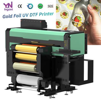 China A1 UV DTF Printer with Gold Foil Golden Supplier Impresora UV DTF I3200 Head 60cm for sale
