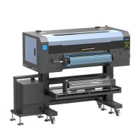 China 60cm UV DTF Printer with I3200 Printer Heads ab Film Crystal Label Printing Machine for Bottle for sale