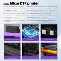 China Full-Automatic DTF Printer with 60cm Print Width and Epson i3200 Print Head for High-Quality T-Shirt Printing for sale