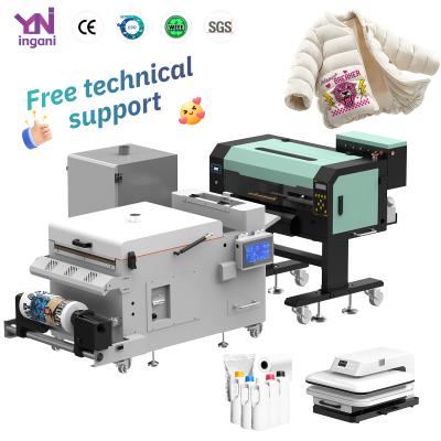 China Ingani Custom Logo 2 Head I1600 Direct to Film Printing Dtf Printer Machine Dtf Printer Powder Dryer Machine for sale