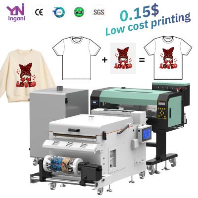 China Ingani Supercolor A4 White Ink Pump Circulation 30CM DTF Printer Impresora With Dual I1600 Printhead Powder Shaking Oven Machine for sale