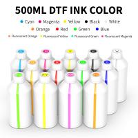 China 500ML DTF Printer Ink Cmyk White Environmentally Friendly Odorless Ink for sale