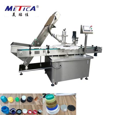 China Automatic Bottle Capping Machine For Screw Caps With Cap Feeder for sale