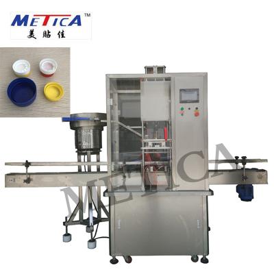 China Big Diameter Caps Capping Machine With Cap Feeder for sale