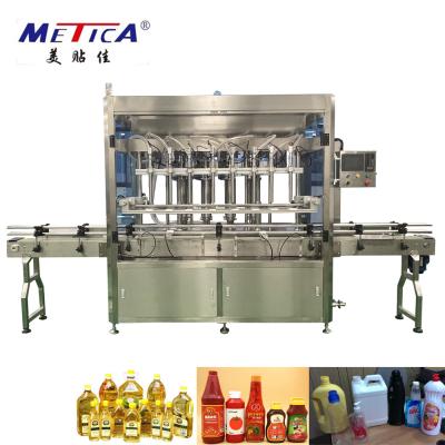 China 4-10 Filling Head Automatic Bottle Filling Machine 304/316 Stainless Steel Servo Driven for sale