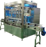 China 4-10 Filling Head Automatic Bottle Filling Machine 304/316 Stainless Steel Servo Driven for sale