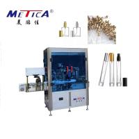 China Entry-Level Automatic Perfume Bottle Filling Crimping Labeling Line 1200-1800BPH 2-Head Fill Single Crimp for sale