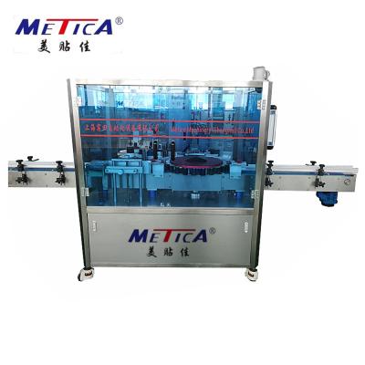 China Servo Motor Driven Round Bottle Label Applicator Machine 6000BPH-12000BPH for sale