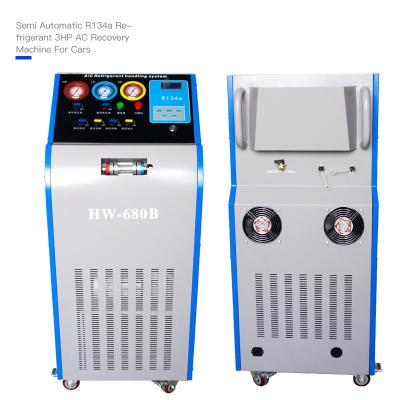 China 4HP Car AC Service Station 650g/Min Car Aircon Service Semi Automatic for sale