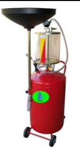 China 8 Bar Mobile 1.6L Waste Oil Drainer Extractor With Lift Tank for sale