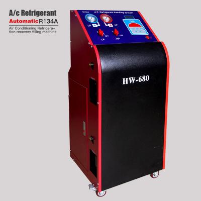 China R134a Recharge HW-680 AC Refrigerant Recovery Machine Fully Auto 8HP for sale