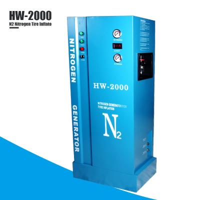 China HW-2000 0.9Mpa Nitrogen Air Inflator 50L Nitrogen Tyre Inflation 96% Nitrogen Purity for sale