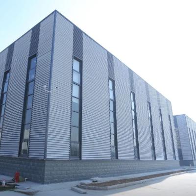China Prefabricated Galvanized Steel Structure Workshop with 4000-15000mm H-Beam Length and 40-100μm Galvanizing for sale