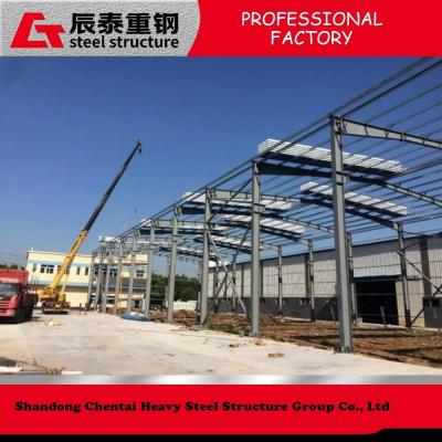 China Modern Steel Structure Workshop Building with 0.2-0.6mm Galvanized Sheets and Q235B/Q355B Steel Materials for sale