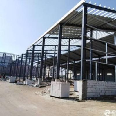 China Strong Wind Resistance Steel Structure Workshop with 0.2-0.6mm Galvanized Sheets and Q235B/Q355B Steel Materials for sale
