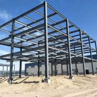 China Custom Steel Building Workshop Welded Connection Roll Up Door Industrial Steel Structure Workshop for sale