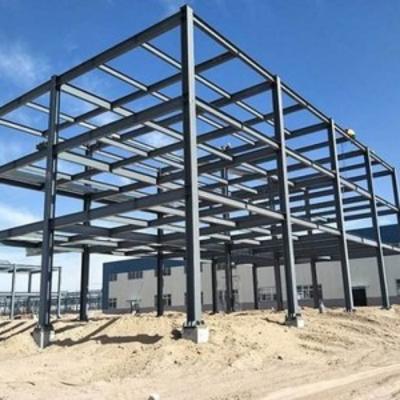 China Custom Steel Building Workshop Welded Connection Roll Up Door Industrial Steel Structure Workshop for sale