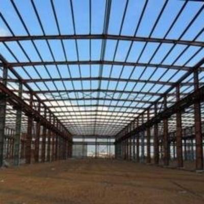 China Industrial Insulated Steel Frame Building Q235B H Beam Construction 80-120m Span for sale