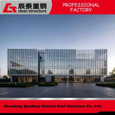 China Custom Long Span Steel Structure Office Building with 200,000 Ton Annual Capacity and Wind Resistant Design for sale