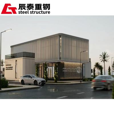 China Seismic Steel Structure Office Building with Custom Sizes & 200,000 Ton Annual Capacity - Long Span Construction for sale