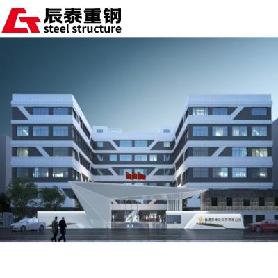 China Soundproof Steel Structure Office Building Prefabricated Metal Warehouse 200000 Tons Annual Capacity Custom Sizes for sale