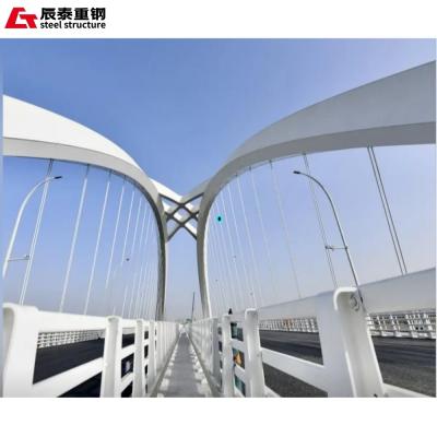 China Prefab Modular Steel Bridge 10-200M Height 120KM/H Wind Resistance Large Span Structure for sale