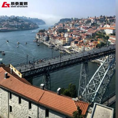 China Large Span Steel Truss Pedestrian Bridge 10-200M Height 120KM/H Wind Resistance Heavy Duty Frame Structure for sale