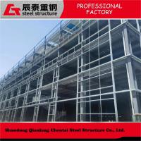 China Multi-Layer Steel Frame Building Structure with H-Beam 400×400×13×21 and 100mm Sandwich Panels for sale