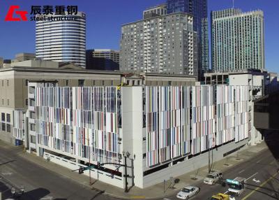 China Q235 Q355 Steel Multi-Story Parking Garage Construction - 660 Ton Steel Framework with W30x99 Beams for sale