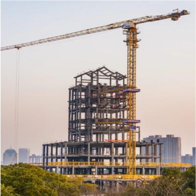 China Solid Galvanized H Shaped Steel Prefab Commercial Office Building Steel Structure 50 Year Durability for sale