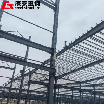 China Large Scale Industrial Steel Structure Warehouse Metal Building Workshop Q235B Q355B for sale
