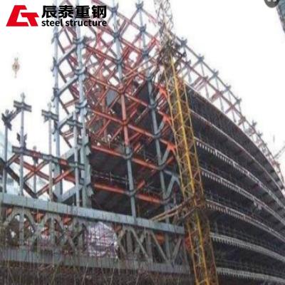 China Heavy Prefabricated Steel Frame Multi-Storey Buildings with Q355/Q235 Steel and H-Section Construction for sale