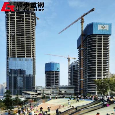 China Custom Steel Frame Multi-Storey Buildings with Q355 Steel and Glass Curtain Walls for Office Construction for sale