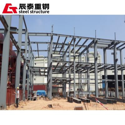 China Solid Metal Frame Building Construction Multi Storey Steel Structure Industrial Warehouse with Q355/Q235 Steel and Large Span Design for sale
