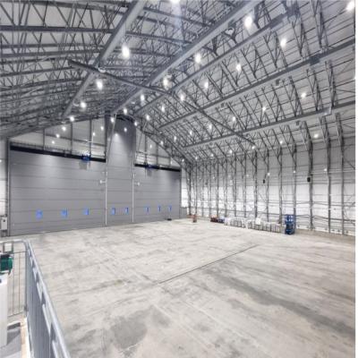 China Prefab Steel Structure Hangar Building - 400mm H-Beam Frame with 0.5-0.8mm Steel Roof Panels for Aircraft Storage for sale